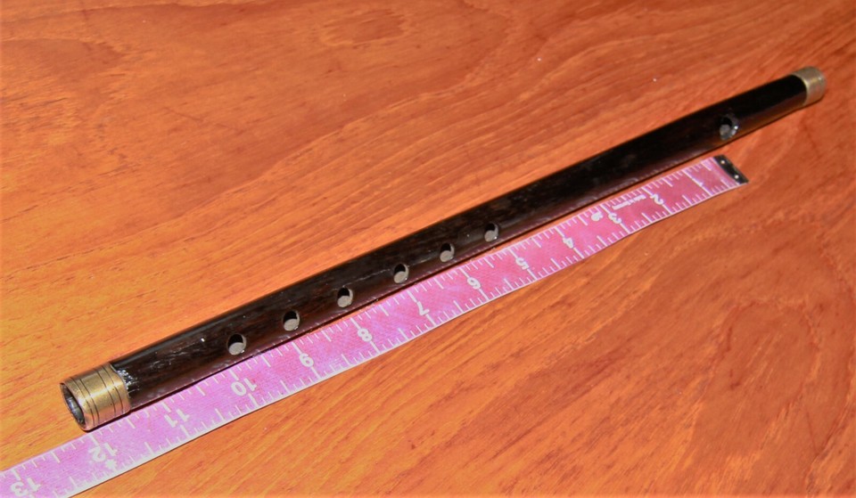 VINTAGE EARLY 19TH CENTURY WOODEN FIFE/FLUTE WITH BRASS MOUNTED | eBay