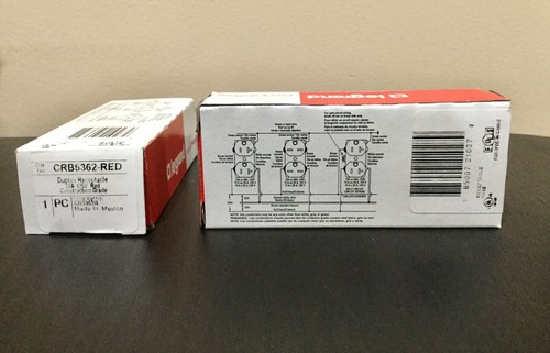 Legrand Pass & Seymour CRB5362-RED 20A 125v Construction Grade Duplex ...