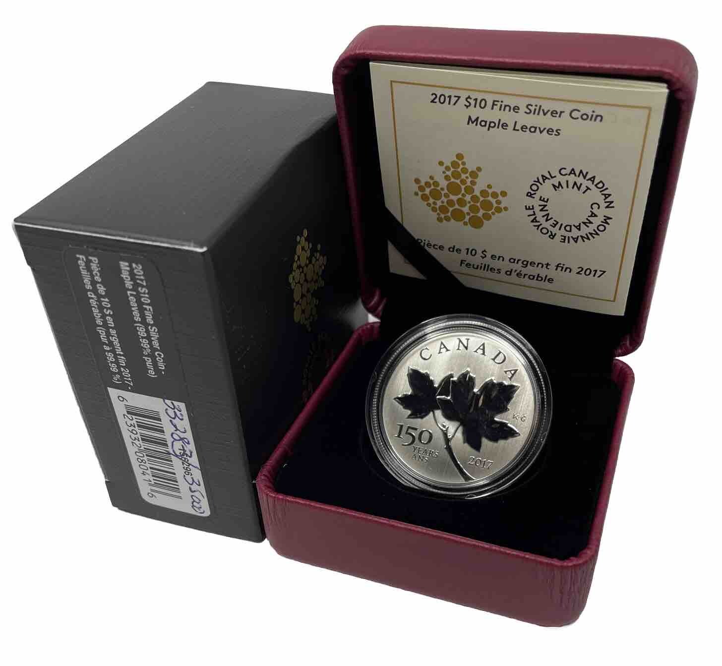 2017 Fine silver 1/2oz $10 Canada 150 Maple Leaves #21-08 | eBay