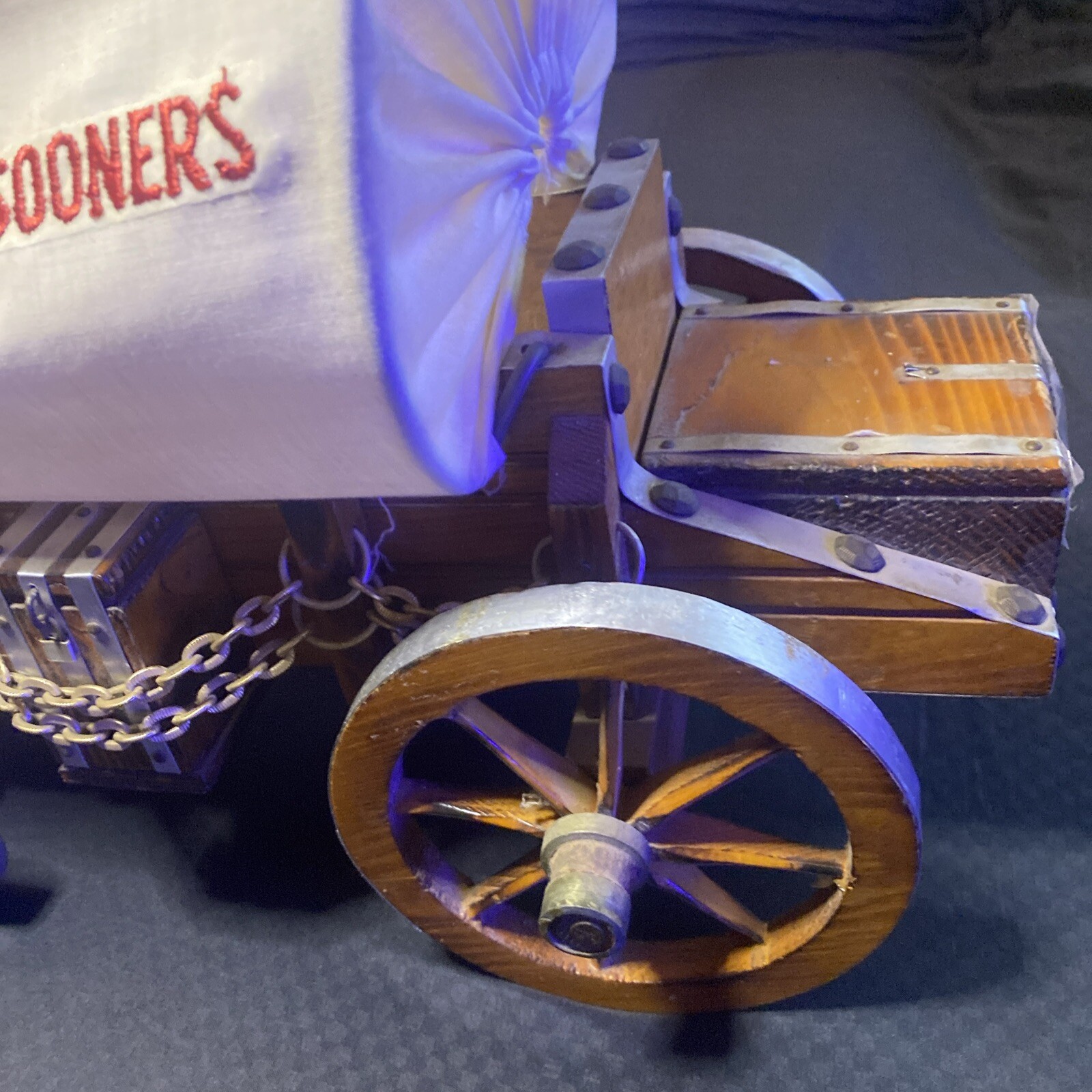 Oklahoma Sooners Covered Wagon Lamp Conestoga 27" Lamp Not Working ...