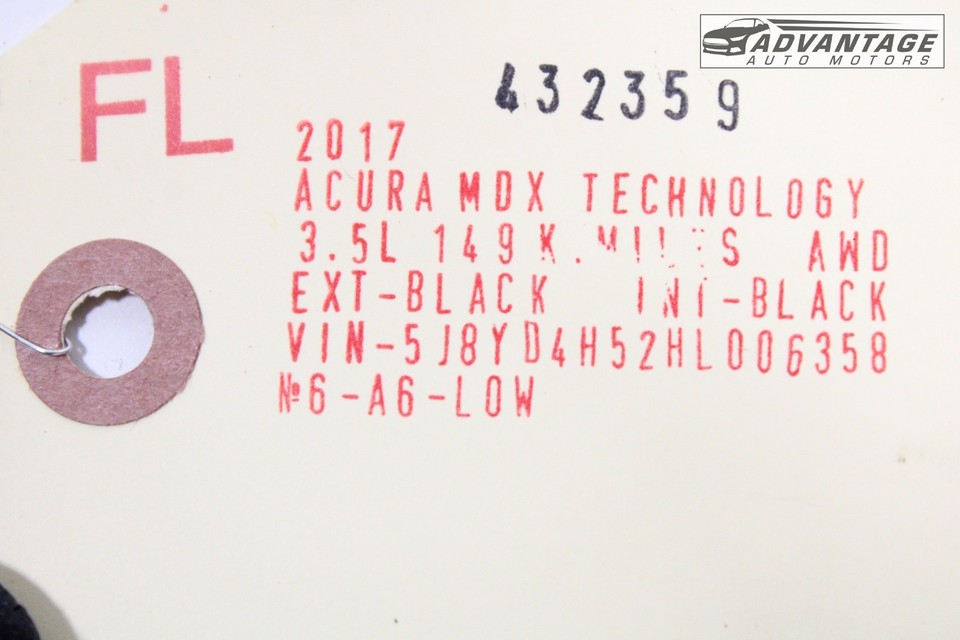 2014-2020 ACURA MDX FRONT LEFT DRIVER SIDE LOW NOTE TONE HORN SIGNAL ...