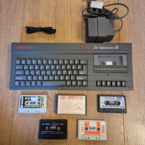 Sinclair ZX Spectrum 128k Plus +2 Refurbished Computer Bundle Tested ...