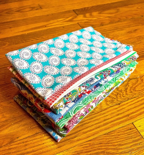 Nice! Vintage Feed Sack Fabric Lot Partial Farm House Tiny Floral 1930s ...