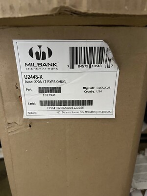 Milbank U2448-X 320A 4T bypass over head meter | eBay