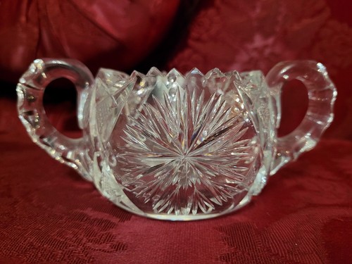 Crystal Candy Dish Vintage With Handles | eBay