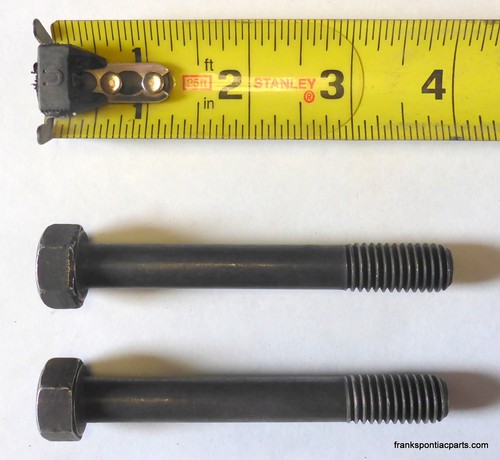 Pair 1964-79 Pontiac V8 Long Head Bolts 4 1/16" OEM GM 326 350 400 421 ...