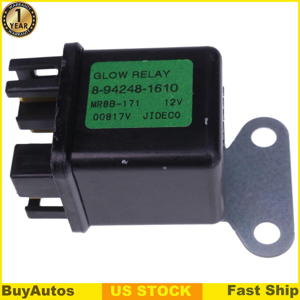 12V Relay Glow Plug 8-94248-1610 For Isuzu Hitachi EX35U EG30 ...