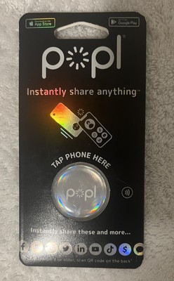 Popl Digital Business Card and Phone Accessory NFC Tag - Clear | eBay