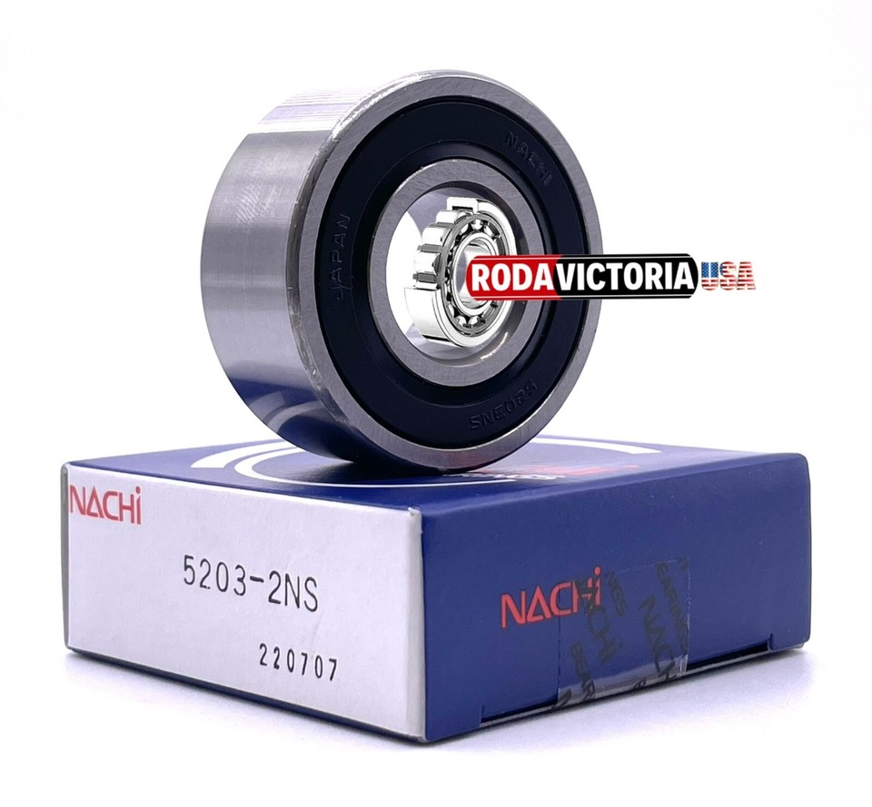 NACHI JAPAN 5203 2NS Angular Contact Ball Bearing, Sealed 17X40X17.5mm ...