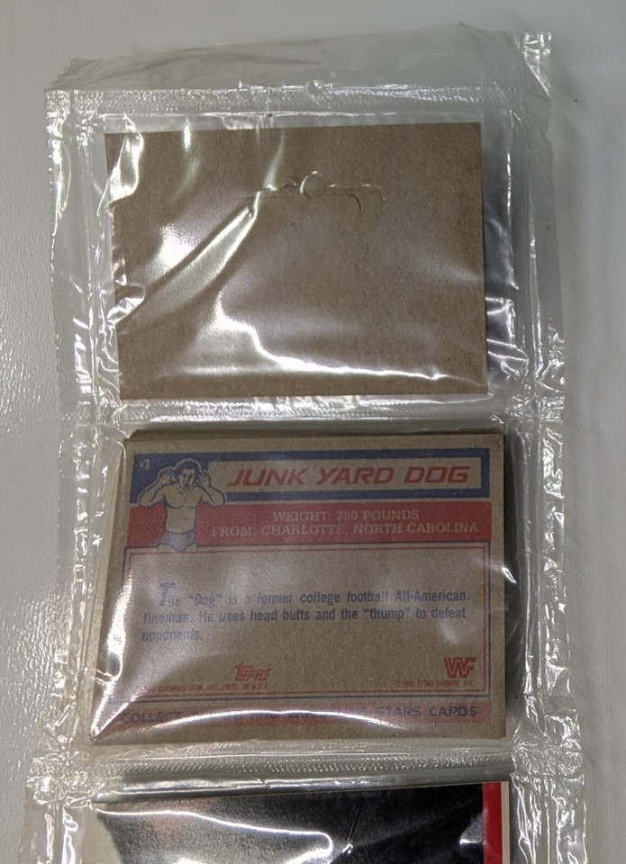 1985 Topps WWF Pro Wrestling Rack Pack Hulk Hogan 26 Cards New Unopened ...
