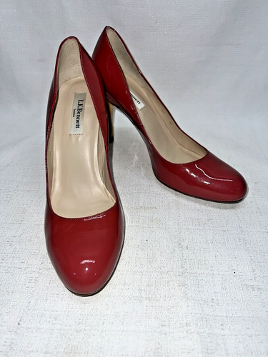 L.K. Bennet Shilo Red Patent Leather Classic Pumps Sz. 39/8.5 | eBay