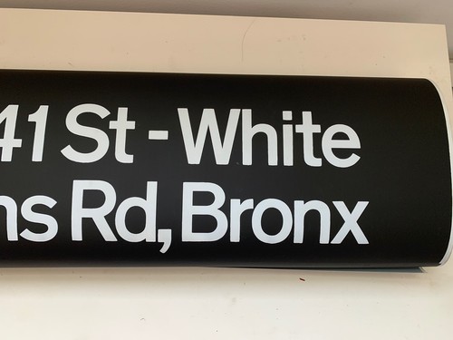 NY NYC SUBWAY ROLL SIGN R21 EAST 241st STREET WAKEFIELD WHITE PLAINS ...