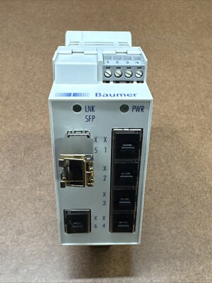 Baumer 11008794 Rev D 6 Port GigE Power Switch Extended PoE Power Over ...