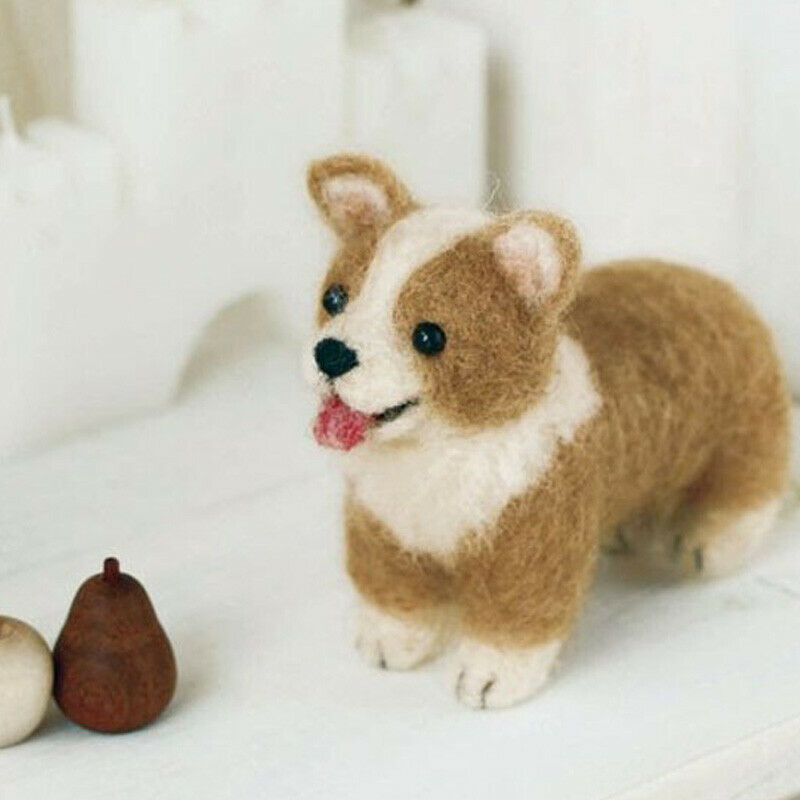 Cute Pet Dog Animal Wool Needle Felting Craft Material Kit | eBay