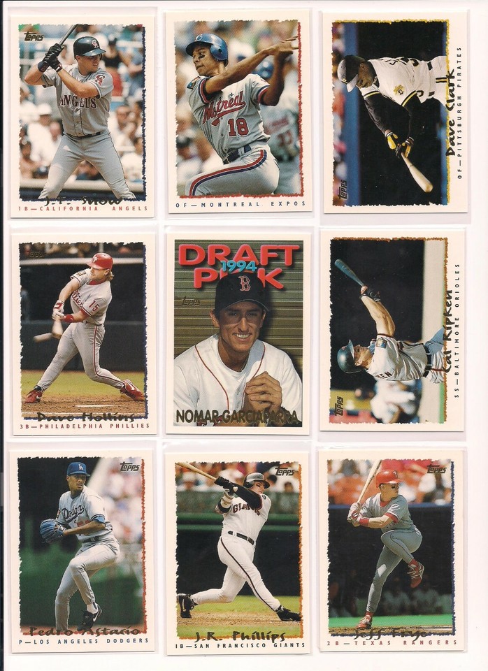 1995 Topps Baseball Trading Cards + Inserts / Choose f/ List #s 501 ...