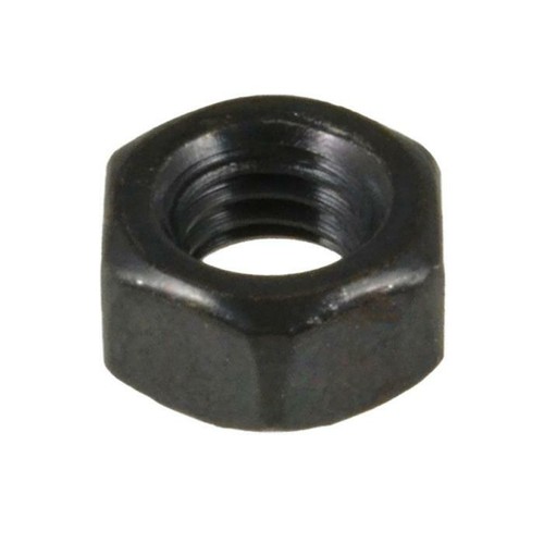 Hex Standard Full Nut M6 (6mm) Metric Coarse BZ Black Zinc Plated ...