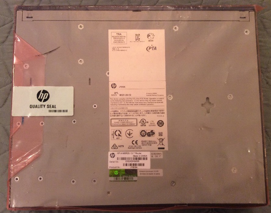 3COM HP Router JF806A MSR20-12-T Router NEW Still Sealed. | eBay