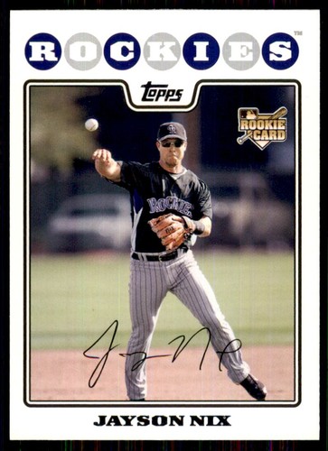 Jayson Nix 2008 Topps Rookie #333 Colorado Rockies MLB Baseball Card | eBay