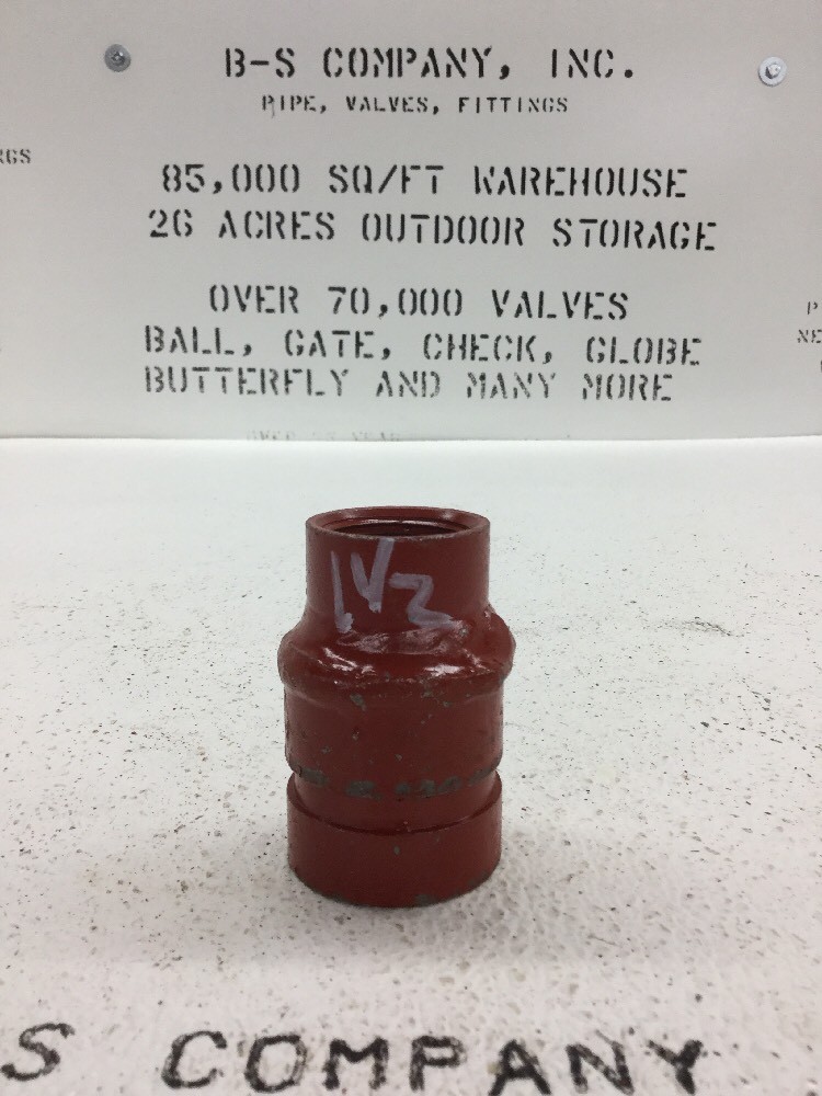 Grooved End Drain Cap Fitting 1.5" IPS W/ 1" FNPT Threaded Outlet | eBay