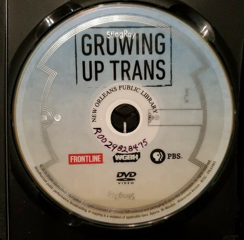 Frontline: Growing Up Trans DVD **DISC ONLY** NO CASE, NO ARTWORK EX ...