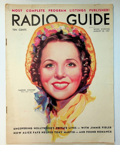Radio Guide Aug 28 1937 VG | eBay