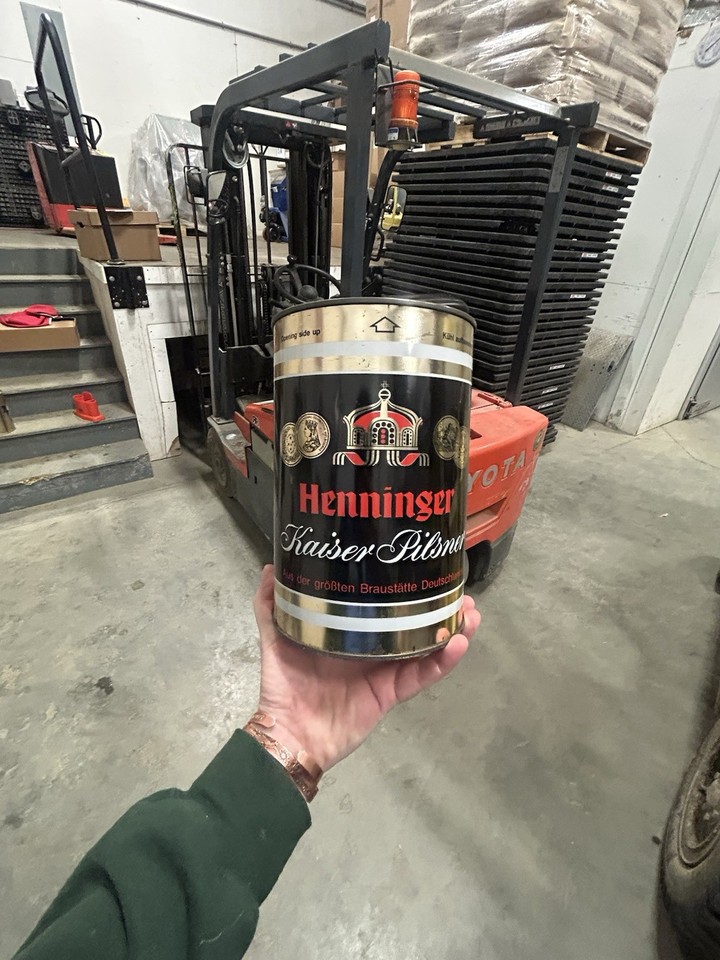 henninger Kaiser Pilsner 3.81 Liter Gallon Beer Can Germany | eBay