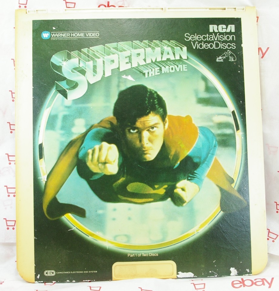 1982 Superman The Movie *2 Disc Set* CED RCA SelectaVision Video Disc ...