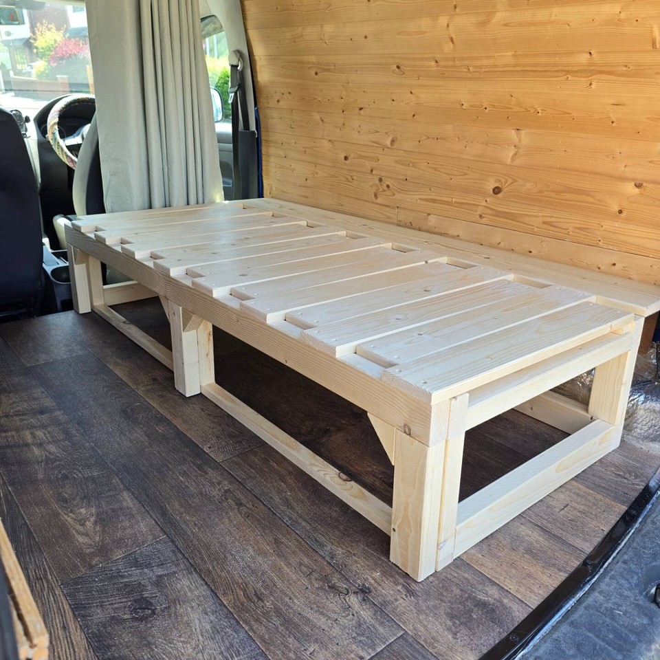 SWB Caddy bed, Bespoke Pull Out Bed For Vans, Campers, Boats - Micro ...