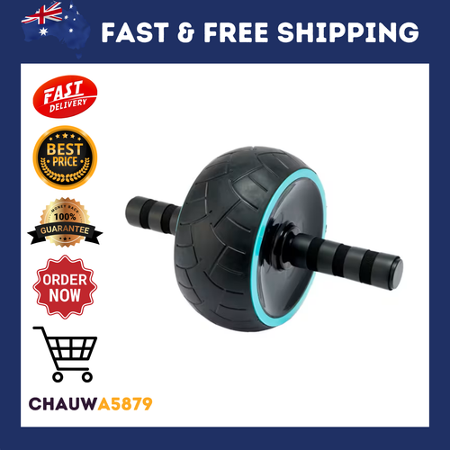 AB Fitness Wheel Roller Abdominal Waist Workout Exercise Gym With Free ...