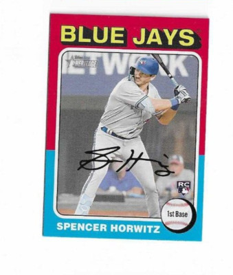 2024 Topps Heritage Spencer Horowitz Rookie #452 Blue Jays | eBay