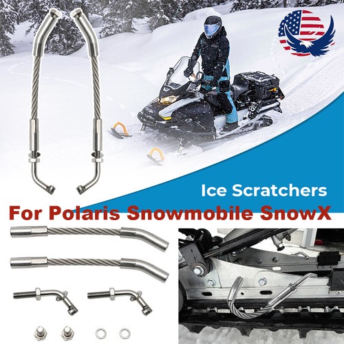 For Snowmobile Ice & Snow Scratchers w/ Carbide Tips Snow Scratcher ...