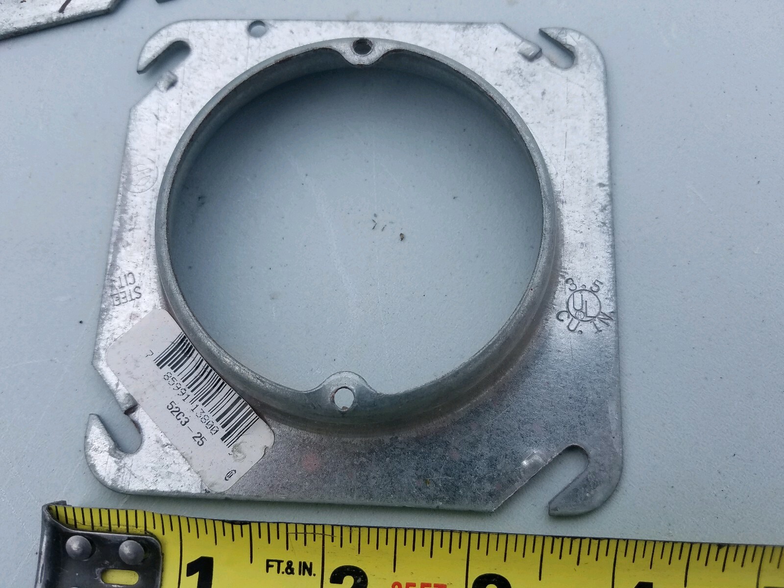 5 Steel City 52C3-25 Mud Ring 5/8" Rise Round 3.5 Cu In Ears 2-3/4 ...