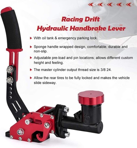 USA Racing Car Hydraulic E-Brake Drift Rally Lever Handbrake Gear with ...