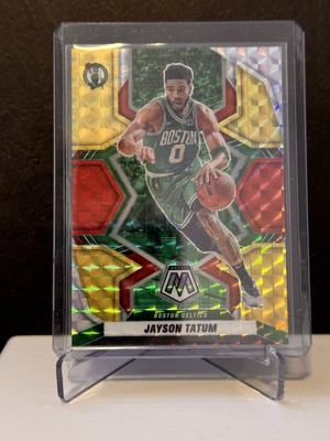 2021-22 MOSAIC CHOICE JAYSON TATUM RED YELLOW GOLD FUSION PRIZM /88 ...