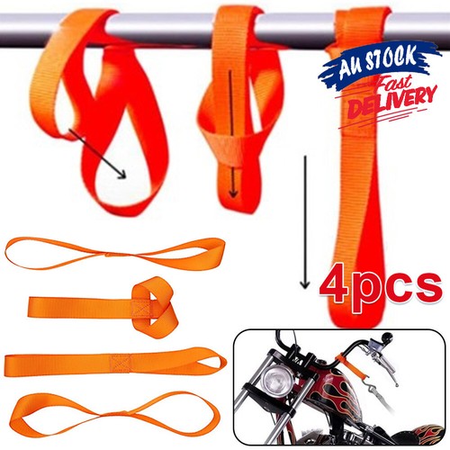 4PC Soft Loop Bridging Link / Strap Tie Down ATV Recovery Motorcycle 30 ...