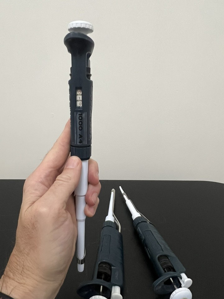 LAB STARTER KIT!!! GILSON PIPETMAN Pipette Set: P20 P200 P1000 | eBay