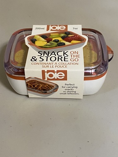 New. Snack and Store On The Go Container Joie 7oz 4.3/4 X3.5 White And ...