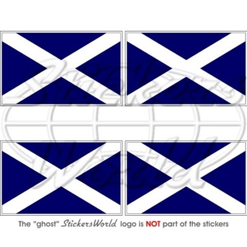 SCOTLAND Flag SCOTTY Flag 50mm Sticker x4 Vinyl Stickers Decals | eBay