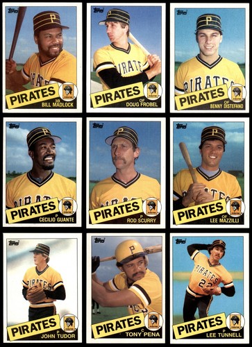 1985 Topps Pittsburgh Pirates Team Set 6.5 - EX/MT+ | eBay