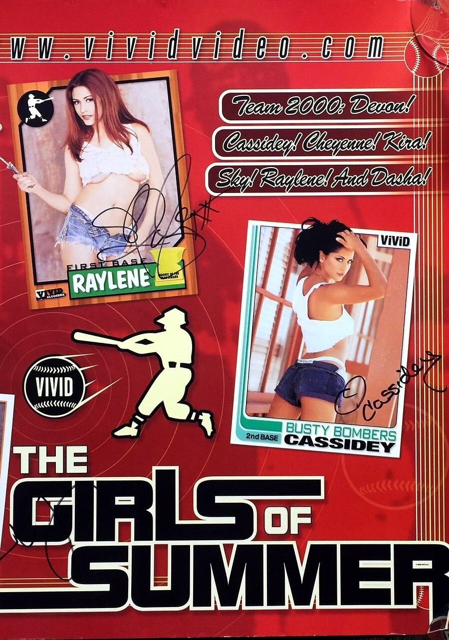 Vivid Girls Group Poster Team 2000 GIRLS OF SUMMER Signed Dasha Raylene + 5 | eBay