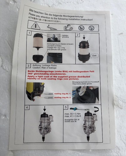 NEW DETROIT DIESEL FLTR INSR DDE-A4720900651. | eBay
