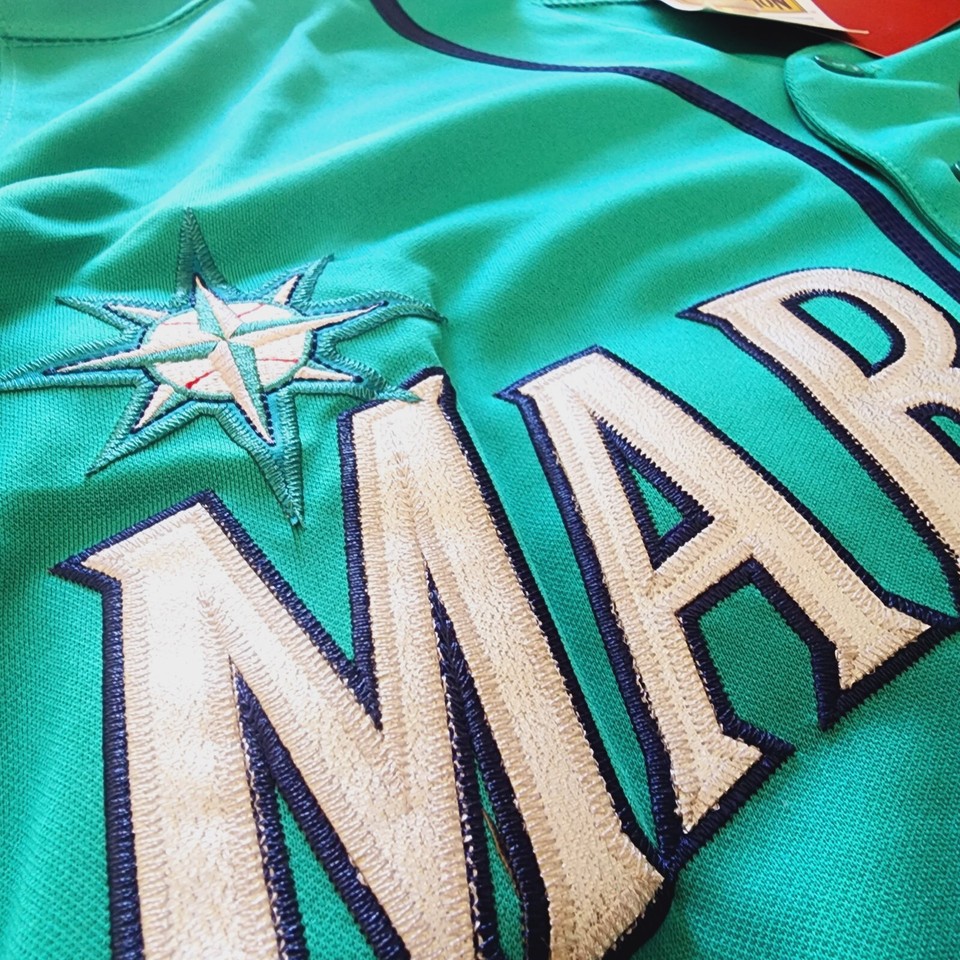 Ken Griffey Jr Seattle Mariners Throwback Jersey Stitched MENS Size XL ...