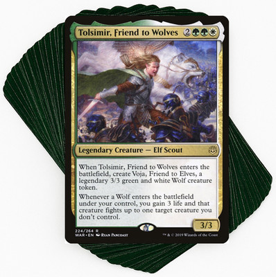 ***Custom Commander Deck*** Tolsimir, Friend to Wolves - Wolf - EDH MTG ...