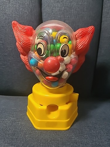 VINTAGE 1968 HASBRO BOZO THE CLOWN PLASTIC GUMBALL MACHINE Nose Is ...