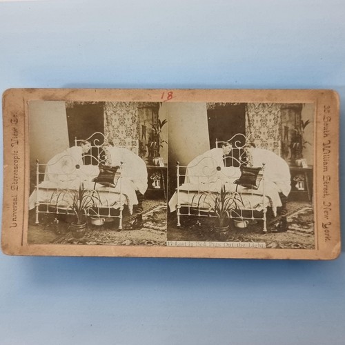 Victorian Stereoview C1895 Risque Humour Real Photo Bridal Bed Lights ...