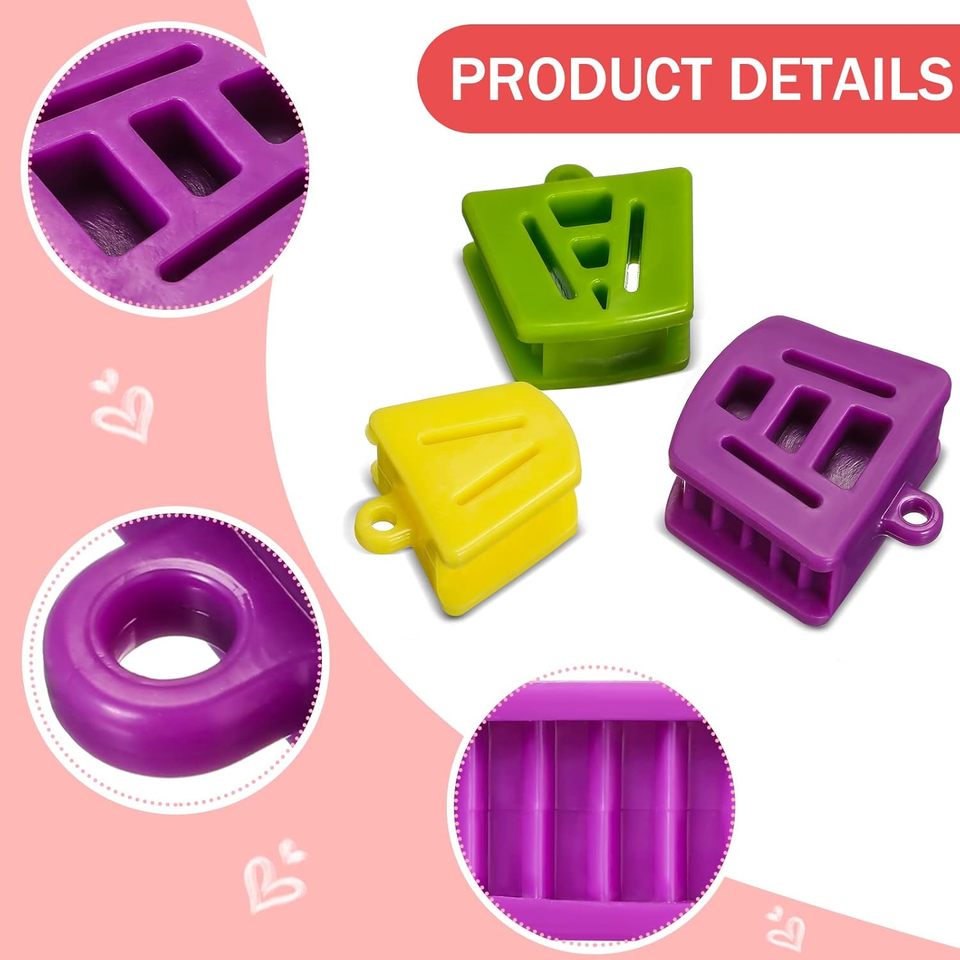 12 Pcs Dental Bite Blocks All Size Mouth Props Silicone for Child Kids ...
