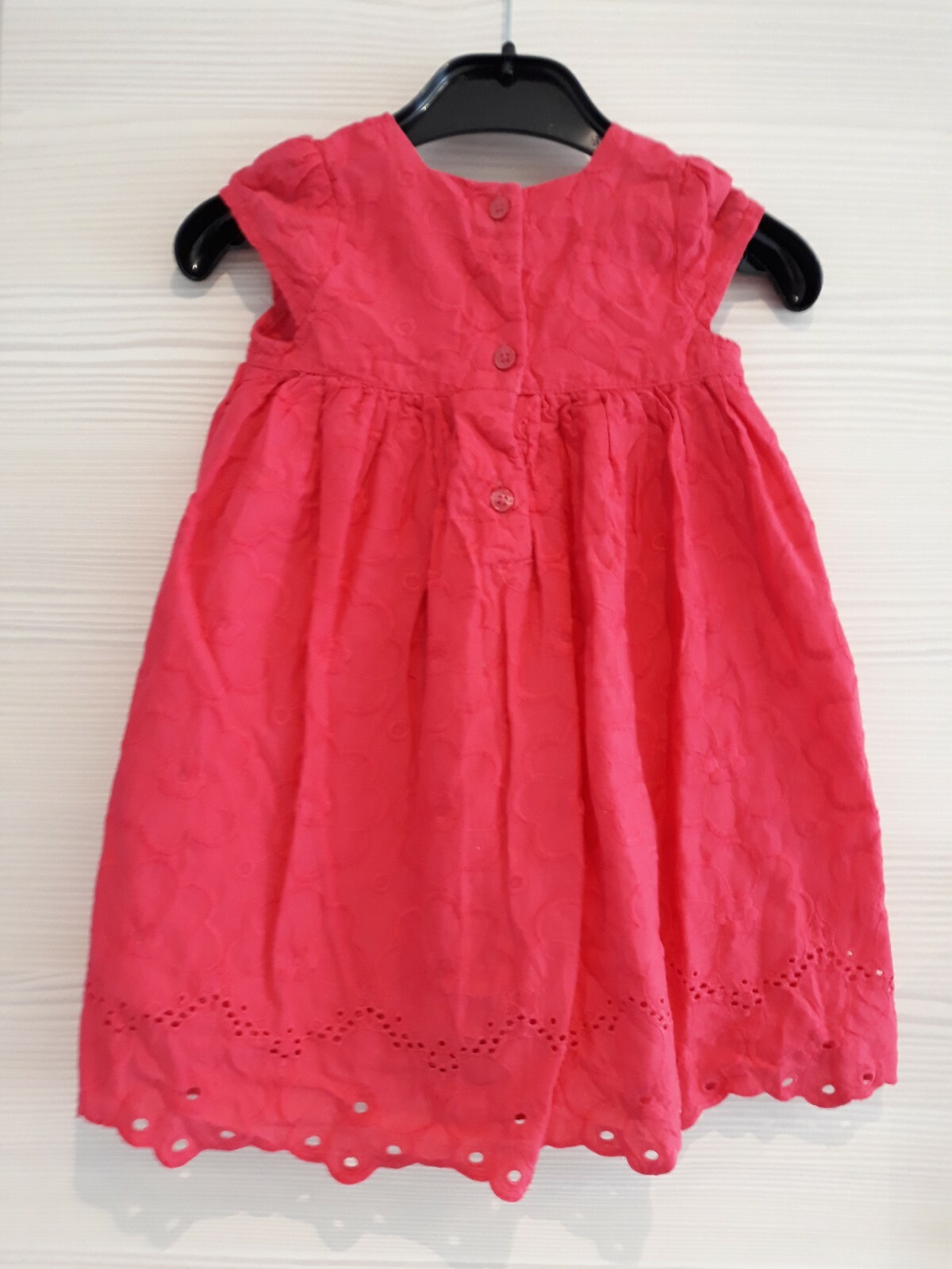 Girls George Cerise Pink Dress - Age 6-9 months | eBay UK