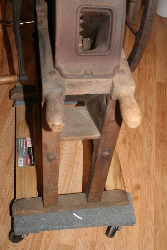 antique farm primitive,1890'S corn sheller, historical farm implement ...