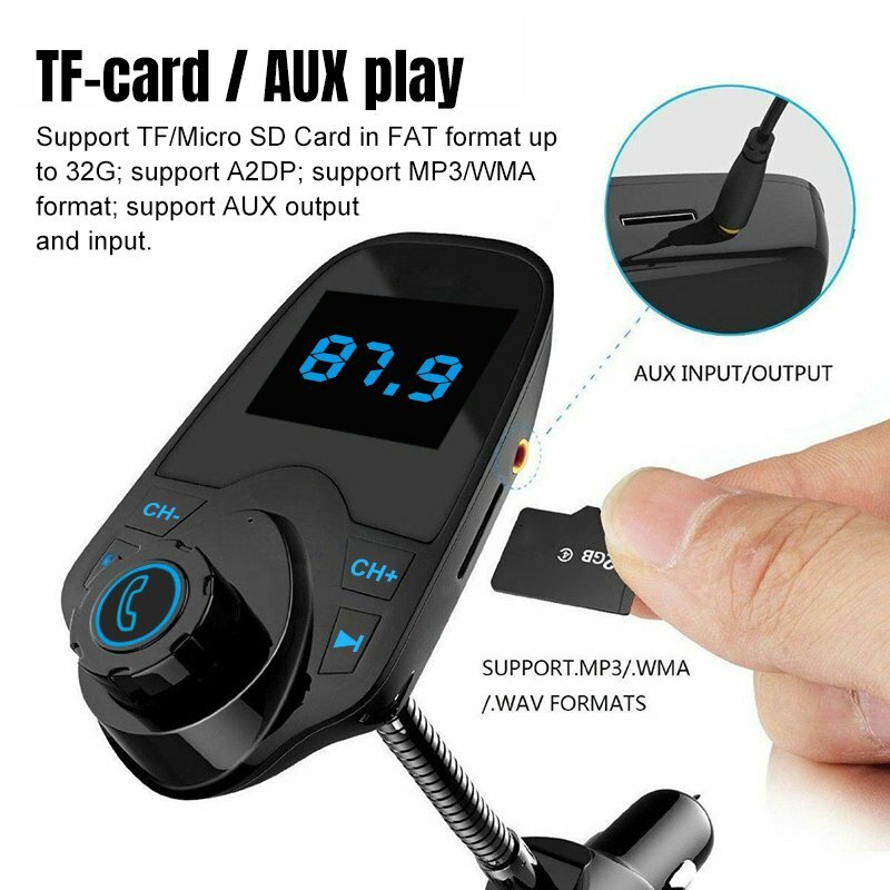 Car Cigar Plug Bluetooth FM Transmitter Radio MP3 Player Adapter Kit ...
