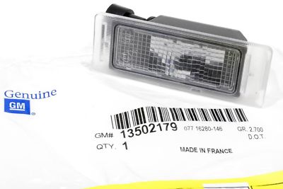 CORVETTE REAR LICENSE PLATE LAMP RIGHT PASSENGER OR LEFT DRIVER SIDE ...